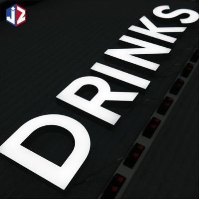 Cina Affare all'aperto LED illuminato segni acrilici Front Lit Letters della parte anteriore 3D del deposito in vendita