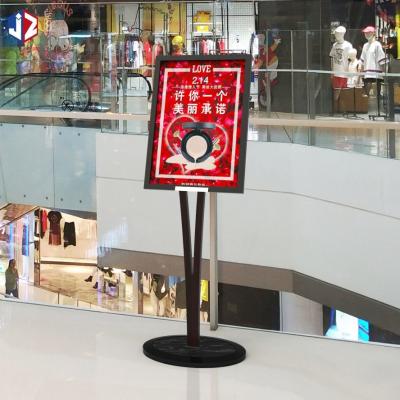 Cina Piatto d'acciaio di 1290x460mm del manifesto del banco di mostra del supporto verticale del nero V in vendita