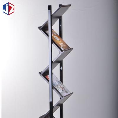 Китай Выставочная витрина стеллажа для выставки товаров положения пола OEM 240X305mm двойная, который встали на сторону продается