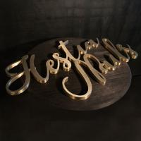 China no rust Stainless Steel Backlit Signs Wall Mounted Lightweight three dimensional for sale