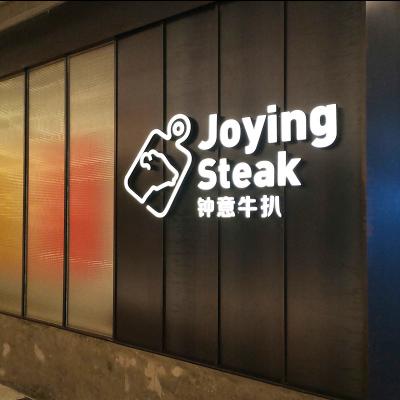 Cina DC12V su misura 3D ha illuminato il segno del deposito di acciaio inossidabile LED dei segni in vendita