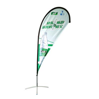 Cina le bandiere promozionali su ordinazione di lacrima di 80x410cm tingono la sublimazione stampate in vendita