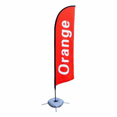 Cina le bandiere promozionali su ordinazione di lacrima di 80x410cm tingono la sublimazione stampate in vendita