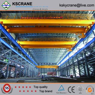 China Economic Prices 30t QD Model Electric Traveling Double Beams Overhead Crane for sale