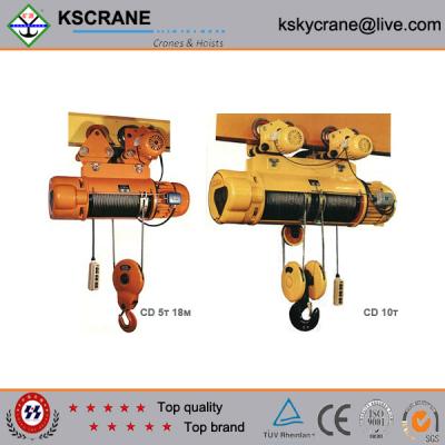 China Attractive and Reasonable Price CD/MD Small Wirerope Electric Cable Hoist for sale