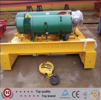 China Double Girder Electric LH Model Overhead Crane Hoist Trolley for sale
