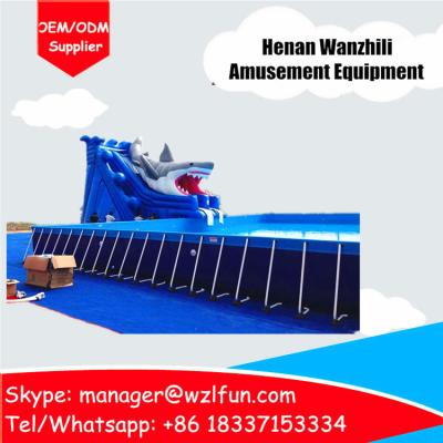 China 2016 best product portable metal frame pool above ground swimming pools commercial frame pools with great price for sale