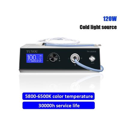 China 120W Endoscopy Surgery LED Medical Cold Light Source With Endoscope Optical Fiber Cable for sale