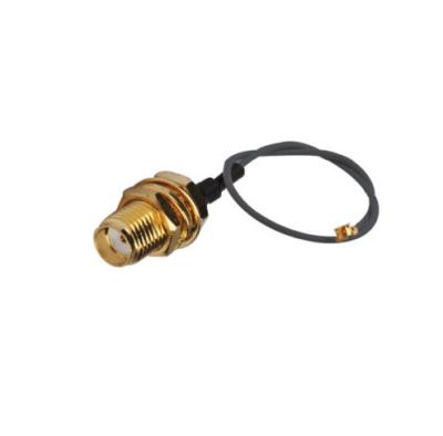 China IPEX / u.fl to SMA female jack pigtail cable 1.13mm for wifi Mini-PCI Cable Pigtail for sale