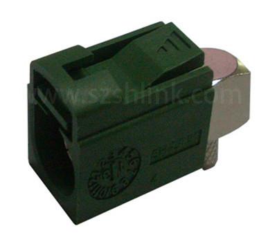 China Fakra E code crimp Jack RA connector right angle for Car TV1 to RG316 RG174 for sale