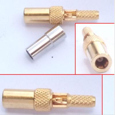 China SSMB female crimp RG174 RG316 COAXIAL connector, Gold plated,50OHM for sale