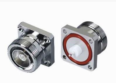 China waterproof 7/16 DIN Female Jack flange mount solder STRAIGHT RF Cable Connector for sale