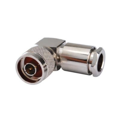 China N male plug right angle RF connector clamp for RG8 LMR400 RG213 RG214 for sale
