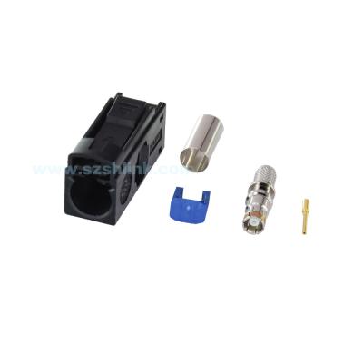 China Fakra female connector A type for RG174 cable, free samples and fast shipping for sale