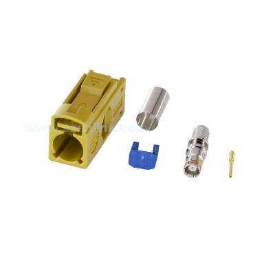 China Fakra K Female Crimp Connector Straight for Curry/1027 for RG174 RG316 RG58 LMR200 Cable for sale