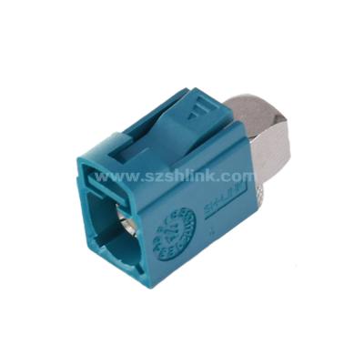 China Fakra SMB Z 5021 female right angle connector crimp RG316 RG174 LMR100 Neutral coding for sale