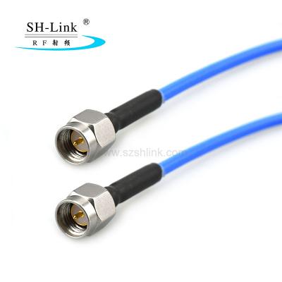China 18GHz High frequency low loss SMA Male to SMA male connector SS405 cable for sale
