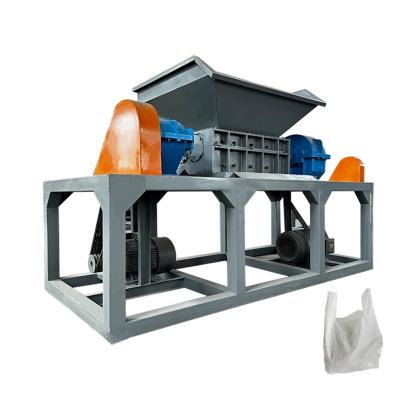 China Bag Bottle Barrel Card Plastic Waste Shredder Machine 11KW Twin Shaft for sale