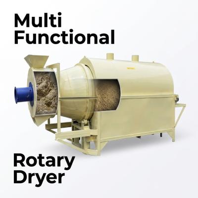 China Industrial Multi Functional Small Rotary Drum Dryer For Soybean Residue In Breweries River Sand for sale
