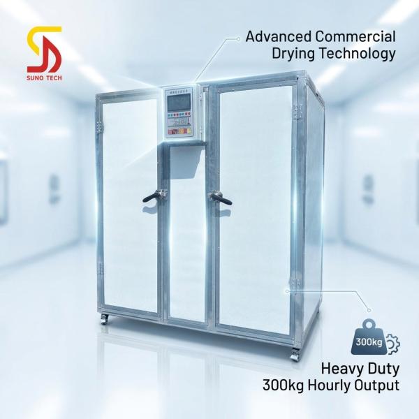 Quality Industrial Commercial Drying Oven Mango Strawberry Tray Fruit Nut Dryer 300 Kg/H Evaporation for sale