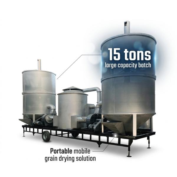 Quality Portable 15tons Per Batch Mobile Rice Dryer Machine Diesel Corn Grain Dryer for sale