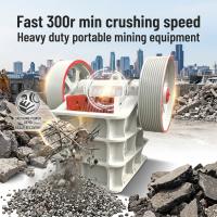 Quality New Jaw Stone Crusher Machine Mining Crusher Portable High Efficiency 300r/Min for sale