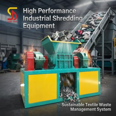 China High Capacity Recyling Waste Textile Shredder Machine Clothing Scrap Shredder Machine for sale