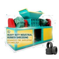 Quality Industrial Waste Tyre Shredder Machine For Car And Truck Bicycle Tire Shredding for sale