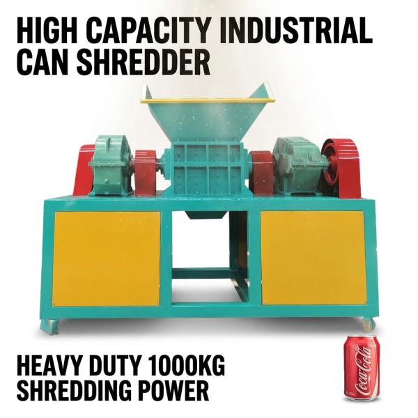 Quality 1000kg Industrial Recycling Shredder Equipment Pull Top Can Small Shredder Machine for sale