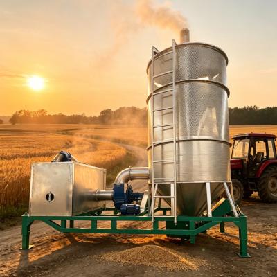 China 20 Tons Day Agricultural Corn Grain Drying Machine Mini Vertical Grain Dryer Machine Paddy Grain Dryer for sale