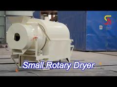 wood chips sawdust small mini rotary drum dryer 380v sn-rd-100