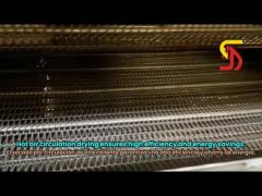 continuous operation mesh belt dryer with precise temperature control for energy-saving drying