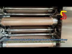 automatic energy saving multifunctional mesh belt dryer continuous mesh belt drying machine
