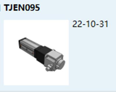 China TJEN095 Servo cilindro elétrico Linear / Foldback Programável à venda