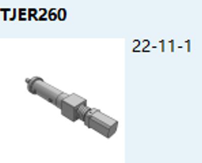 China cilindro elétrico servo linear/plegavel TJER260 à venda
