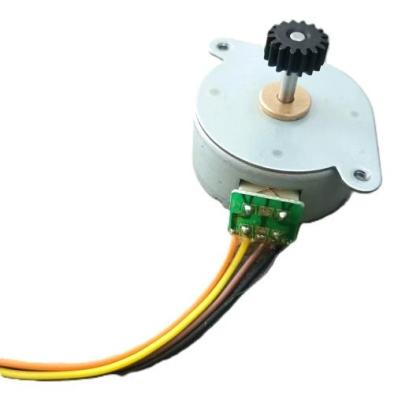 China 28mm PM Stepper Motor DC 12V 4 Phase 5 Wire Stepper Motor Geared for sale