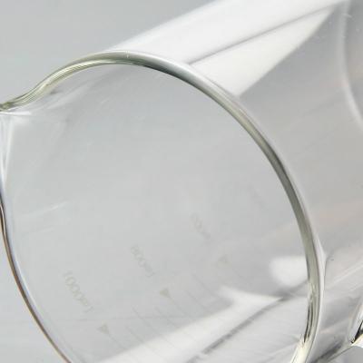 China Milk glass calibration cup calibration cup 1000ml borosilicate glas customized LOGO for sale