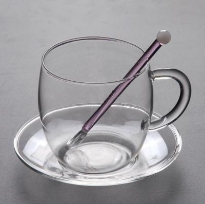 China High quality luxury transparency glass water coffee juice cup for sale