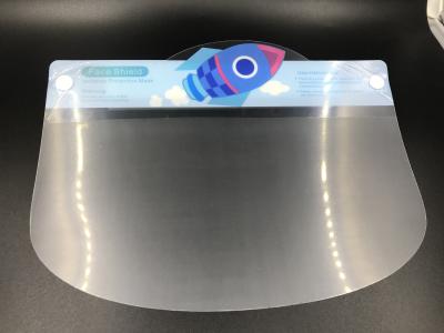 China PE transparent material kids children student face shield isolation protective mask for sale