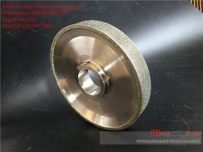 China Electroplated diamond grinding wheel for machined automobile tyre miya@moresuperhard.com for sale