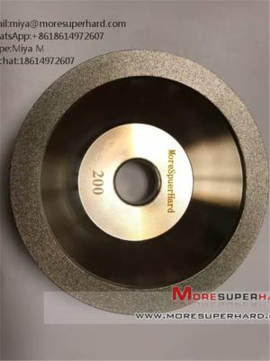 China Electroplated diamond grinding wheel cup wheel for polishing miya@moresuperhard .com for sale