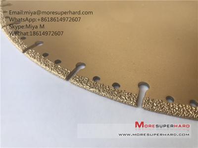 China vacuum brazed diamond saw blades for cutting Marble etc. miya@moresuperhard.com for sale