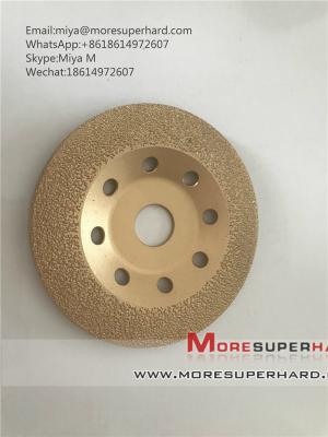 China vacuum brazed diamond grinding disc for grinding marble,ceramic,FRP miya@moresuperhard.com for sale