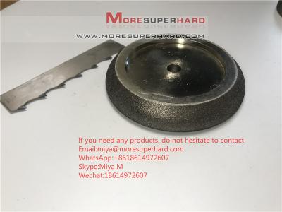 China Electroplated CBN Grinding Wheels For Band Saw Blades miya@moresuperhard.com for sale
