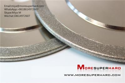China Electroplated diamond grinding wheel for non-ferrous industry application miya@moresuperhard.com for sale