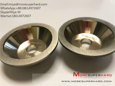 China Electroplated diamond grinding wheel cup wheel for polishing miya@moresuperhard .com for sale