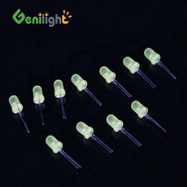 5mm Yellow Candle Light Flicker Diodes with Bright Flickering LED Light Package / Case
