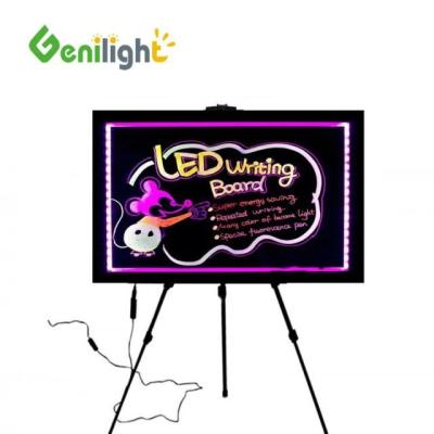 China Acrylic LED Black Frame Writing Board 40/60 Rectangle with and CE RoHS LVD Certificate for sale