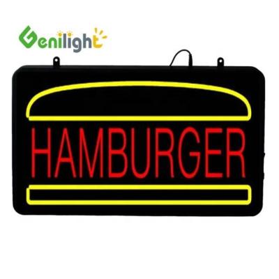 China Certificado de potência ABS Open-Mold BURGERS KEBABS LED Sign para tamanho e cor personalizados à venda