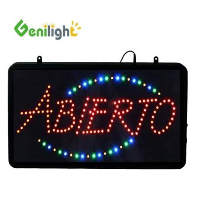 China Flashing Animation Genilight 22*13inch LED Open Neon Sign Perfect for Custom Branding for sale